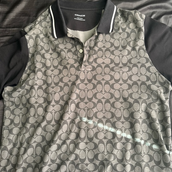 Coach | Shirts | Coach Mens Gray Polo Shirt | Poshmark